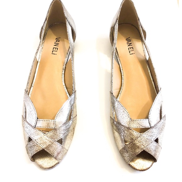 Vaneli | Shoes | Vaneli Andi Flat Shoes In Pewter Metallic Color | Poshmark